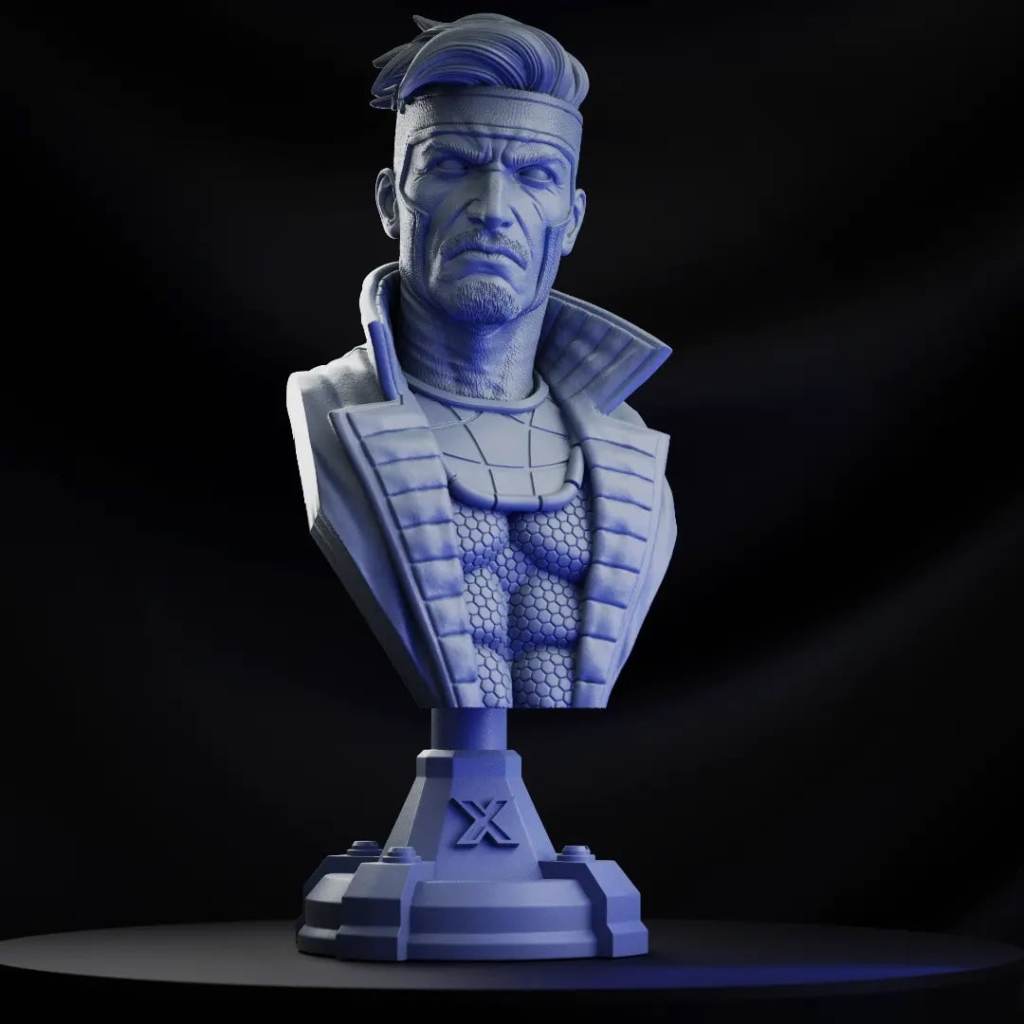 Gambit bust 3d printing stl files - 3D PRINT MAKER CLUB