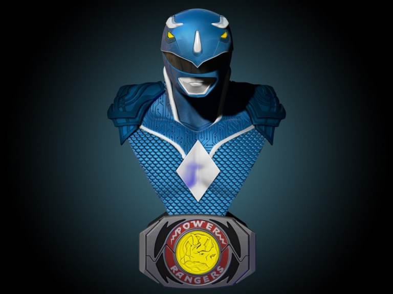 Power rangers bust pack 3d printing stl files - 3D PRINT MAKER CLUB