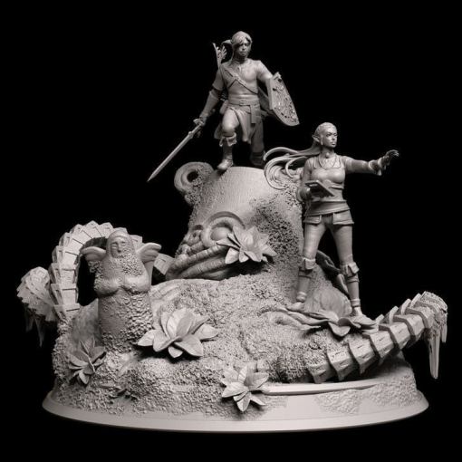 Zelda fanart diorama 3d printing stl files - 3D PRINT MAKER CLUB