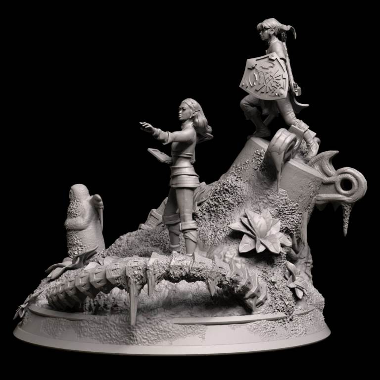 Zelda fanart diorama 3d printing stl files - 3D PRINT MAKER CLUB