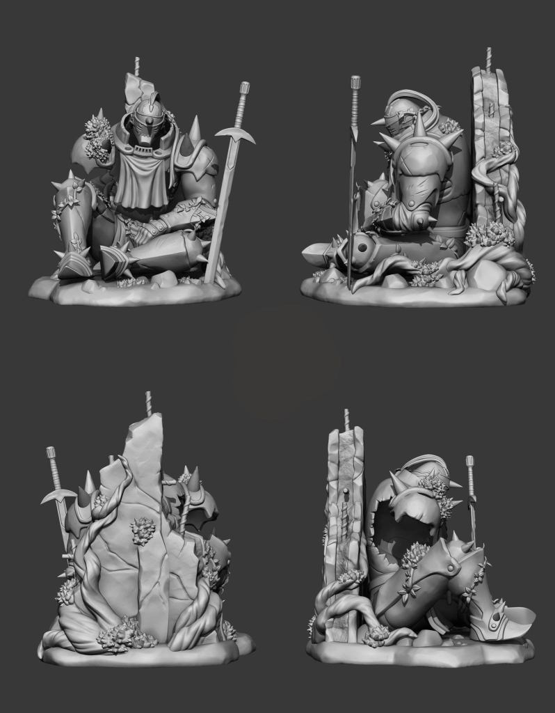 Alphonse Full Metal Alchemist 3d printing stl files - 3D PRINT MAKER CLUB