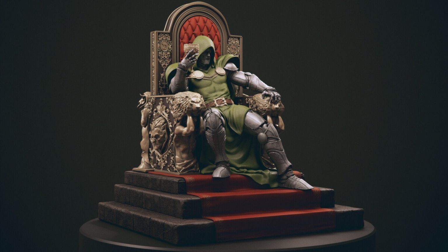 Dr Doom Throne 3d printing stl files - 3D PRINT MAKER CLUB