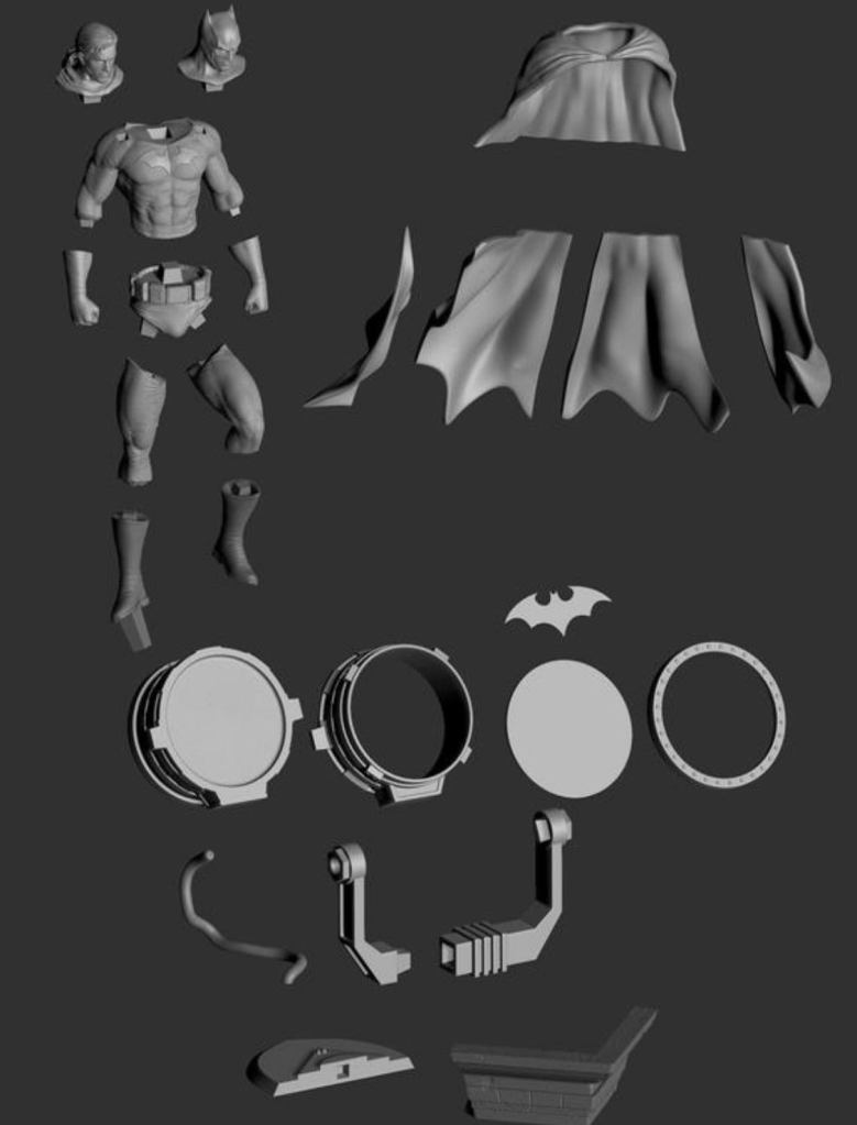 Batman on Batsignal 3d printing Stl file - 3D PRINT MAKER CLUB