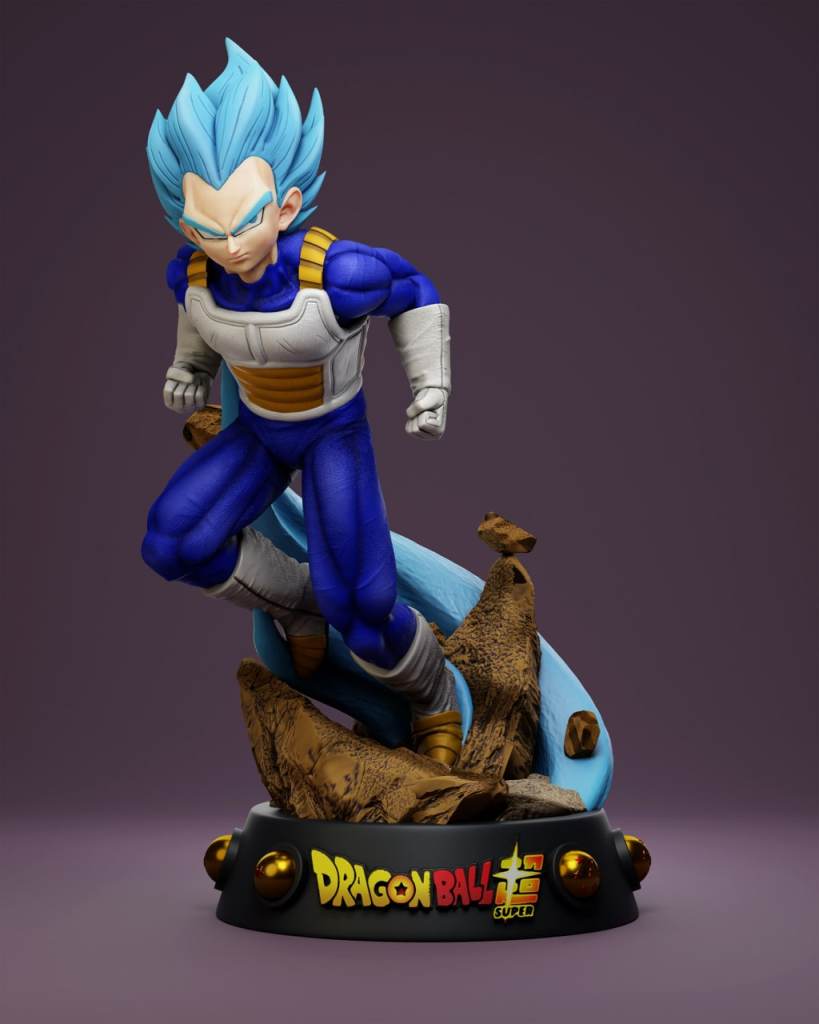Vegeta super saiyan 3d printing stl files - 3D PRINT MAKER CLUB