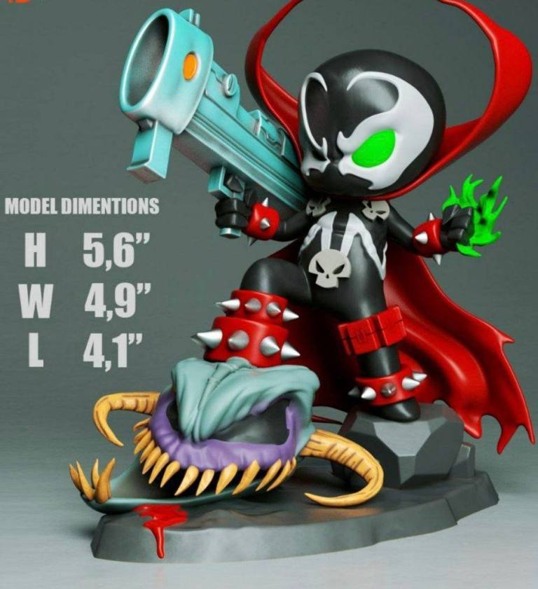 Spawn chibi 3d printing stl files - 3D PRINT MAKER CLUB