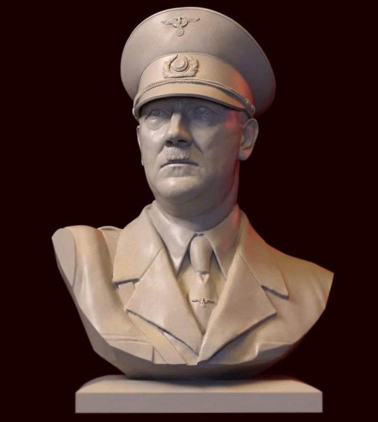 Adolf Hitler bust stl files for 3d printing - 3D PRINT MAKER CLUB