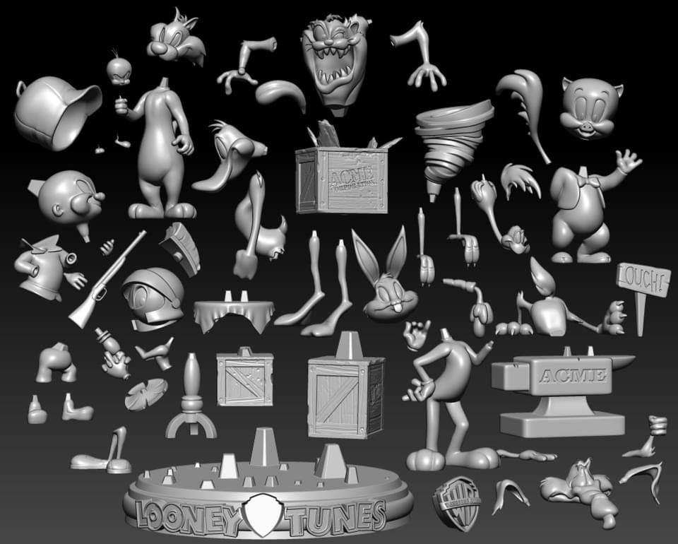 Looney Toons 3d print stl files - 3D PRINT MAKER CLUB