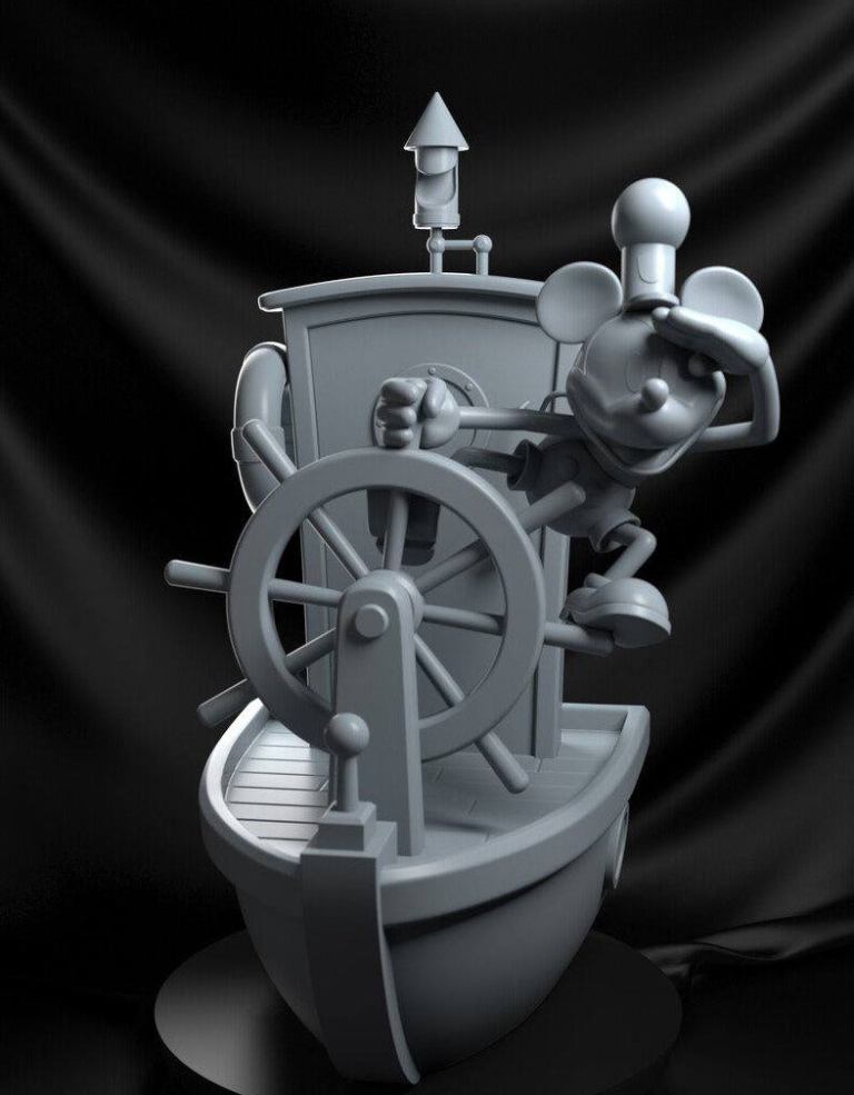 Mickey Mouse Steamboat Willie 3d Print Stl Files 7455