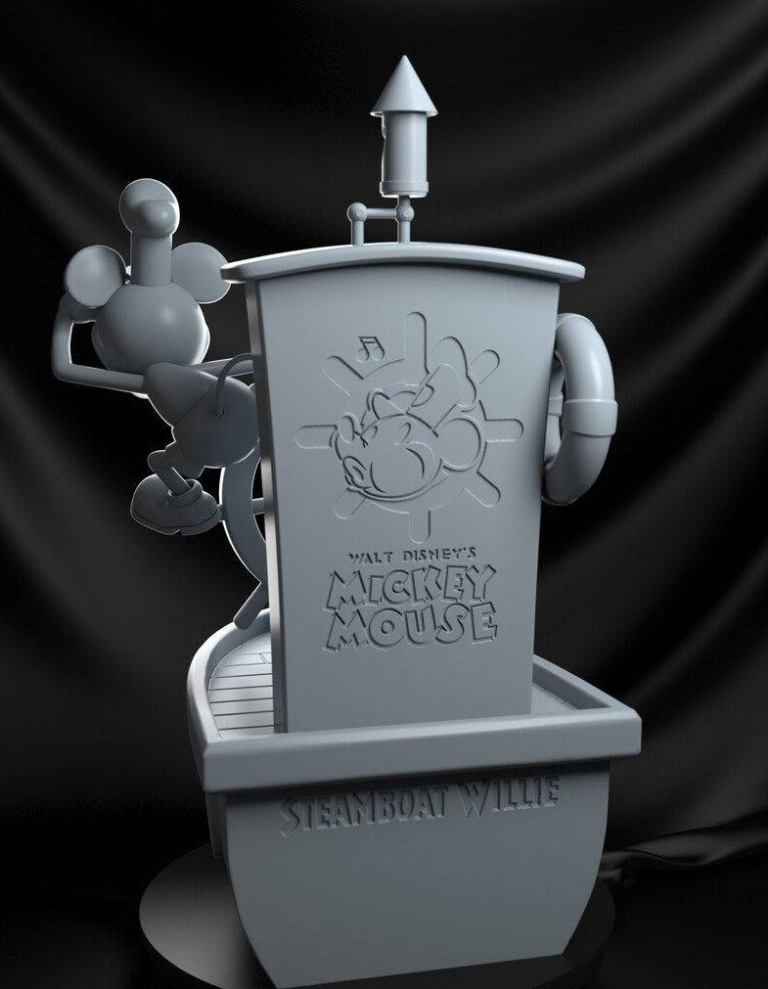 Mickey Mouse steamboat willie 3d print stl files