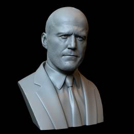 Jason Statham Bust stl 3d Printing model - 3D PRINT MAKER CLUB