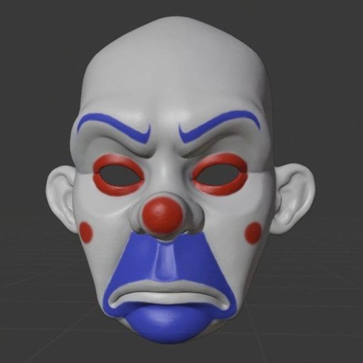 Joker Bank mask 3d print stl files - 3D PRINT MAKER CLUB