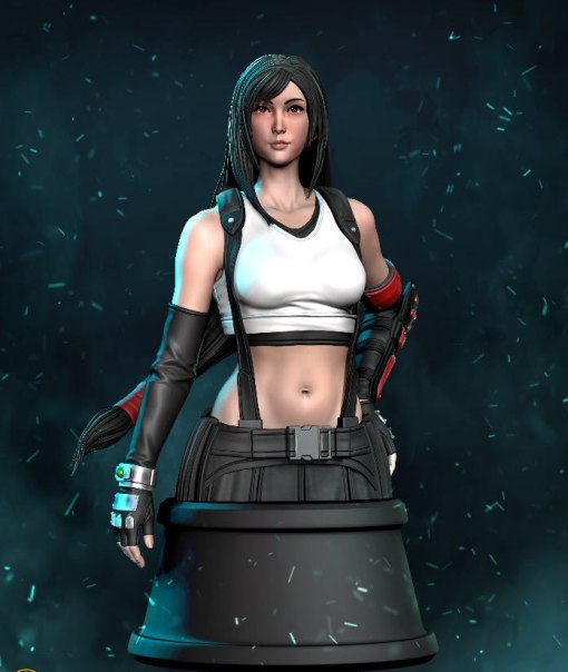 Tifa Bust 3d printing stl files - 3D PRINT MAKER CLUB