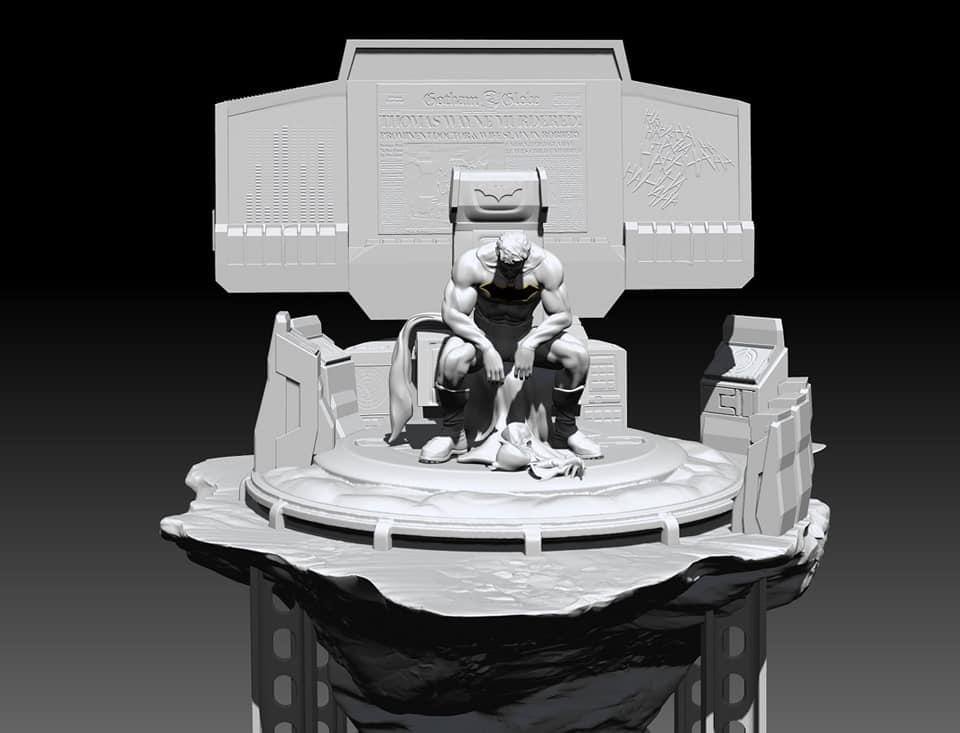 Batman Long day diorama 3d printing stl files