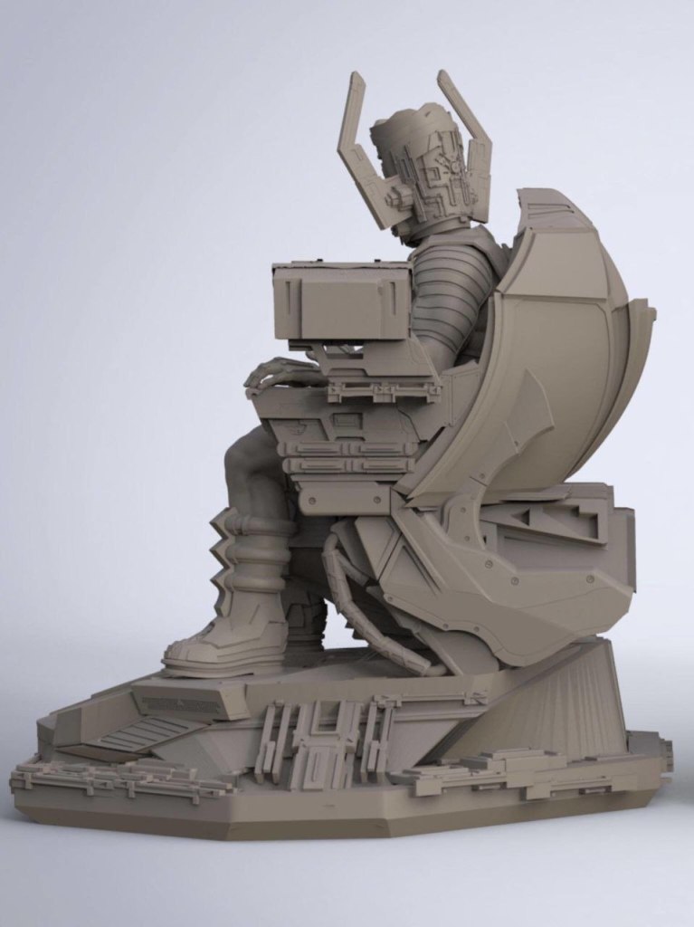 Galactus on throne 3d printing stl files - 3D PRINT MAKER CLUB