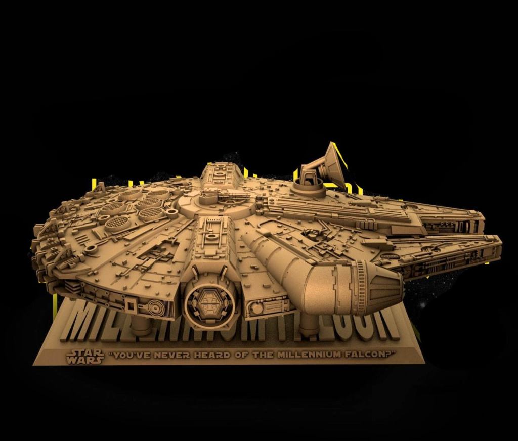 Millennium falcon 3d print stl files - 3D PRINT MAKER CLUB