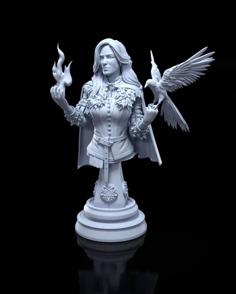 Yennefer bust stl files for 3d printing - 3D PRINT MAKER CLUB