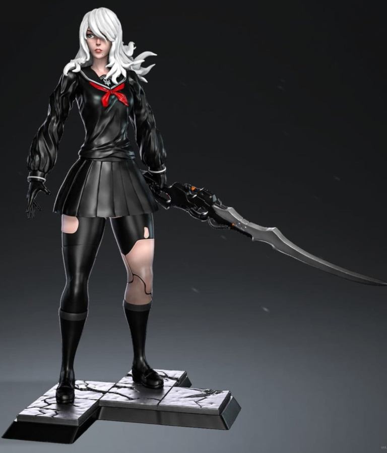 Nier Automata A2 3D PRINT STL FILES - 3D PRINT MAKER CLUB