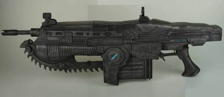 Chainsaw gun Gears of war 3d printing stl files - 3D PRINT MAKER CLUB