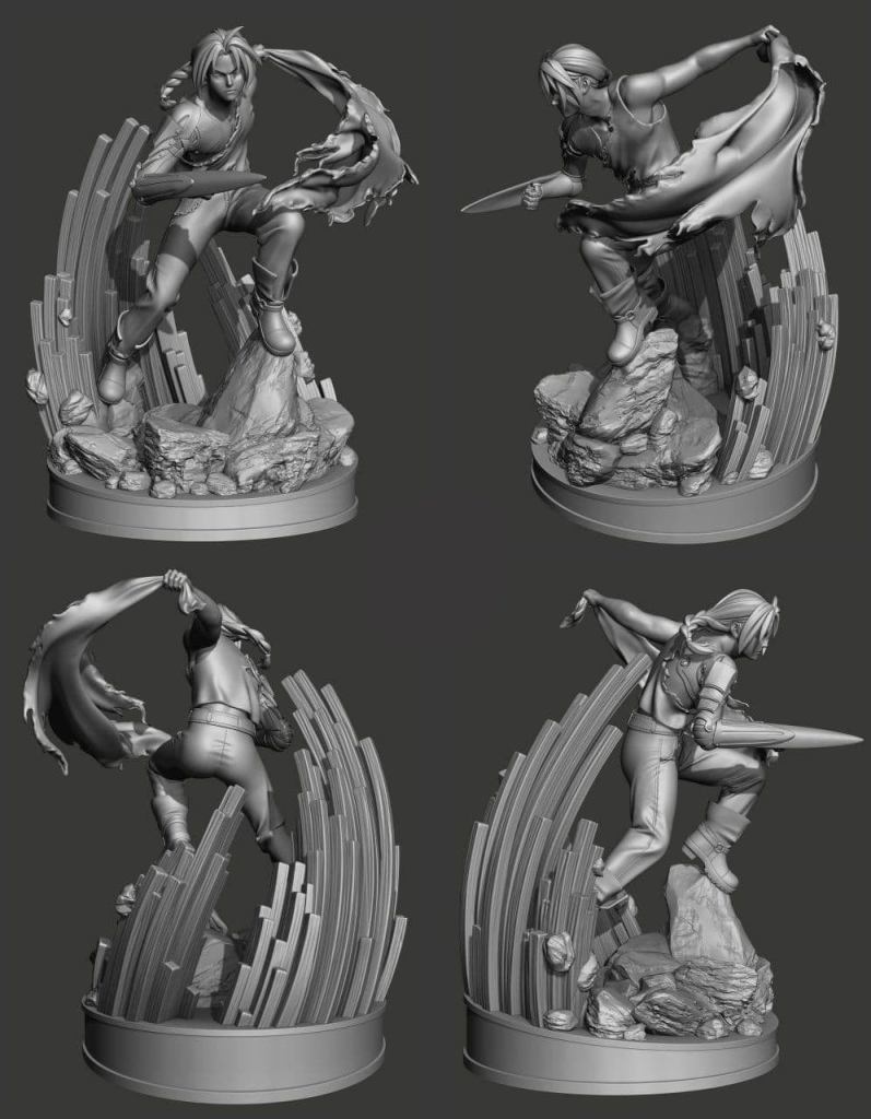 Edward elric Full metal alchemist 3d printing stl files - 3D PRINT ...