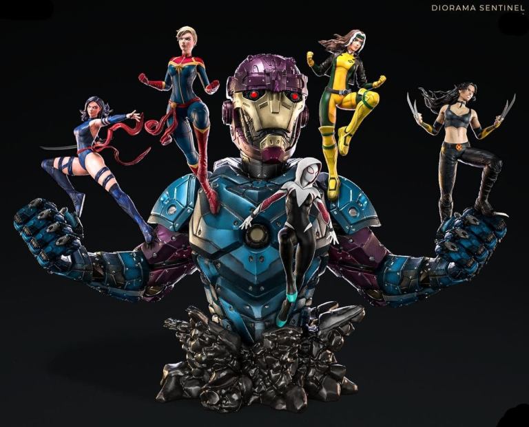 Marvel Female Heroes Pack Stl files for 3d printing models