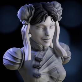Chun li bust 3d printing stl files - 3D PRINT MAKER CLUB