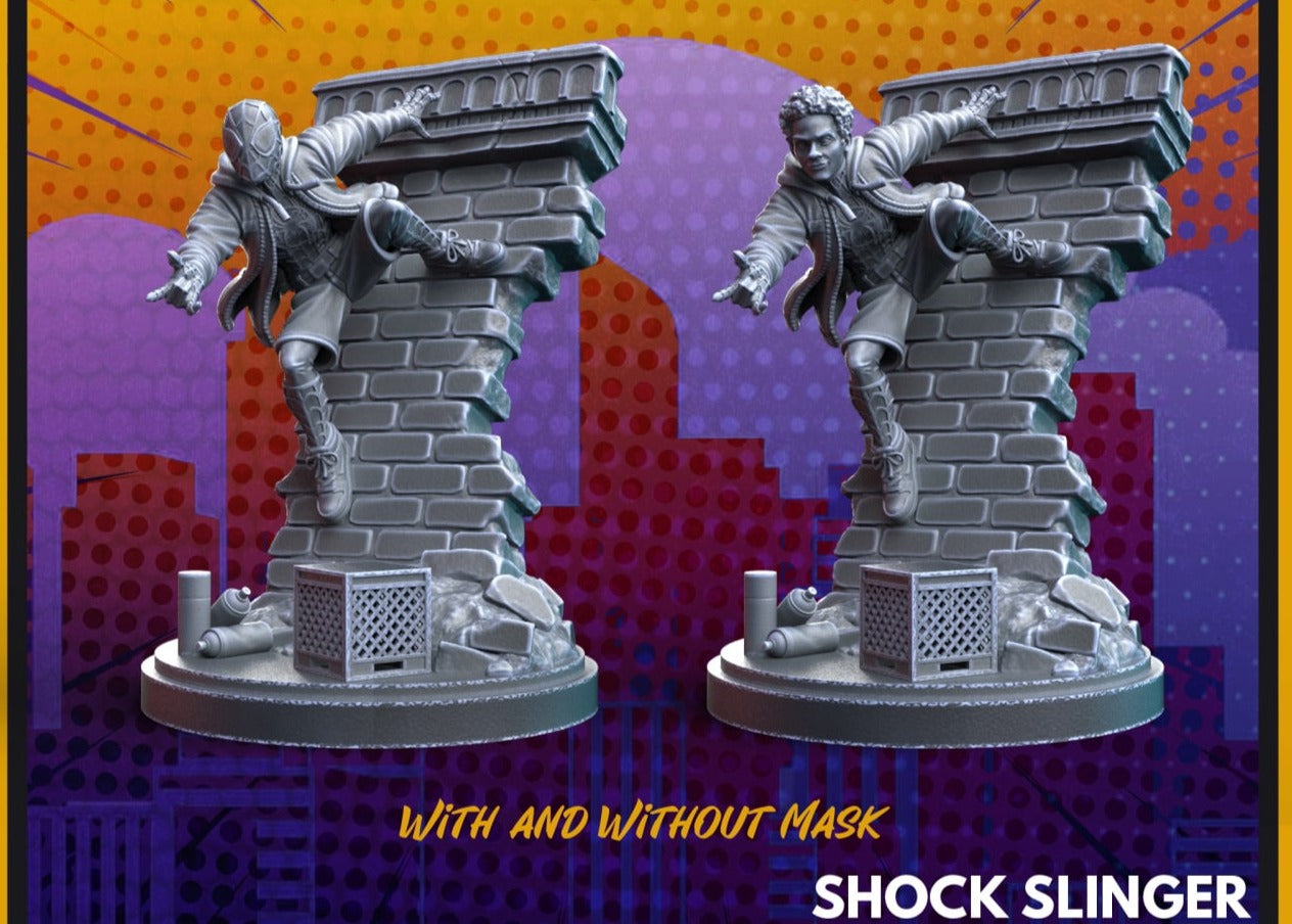 Shock slinger spiderman 3d printing stl files