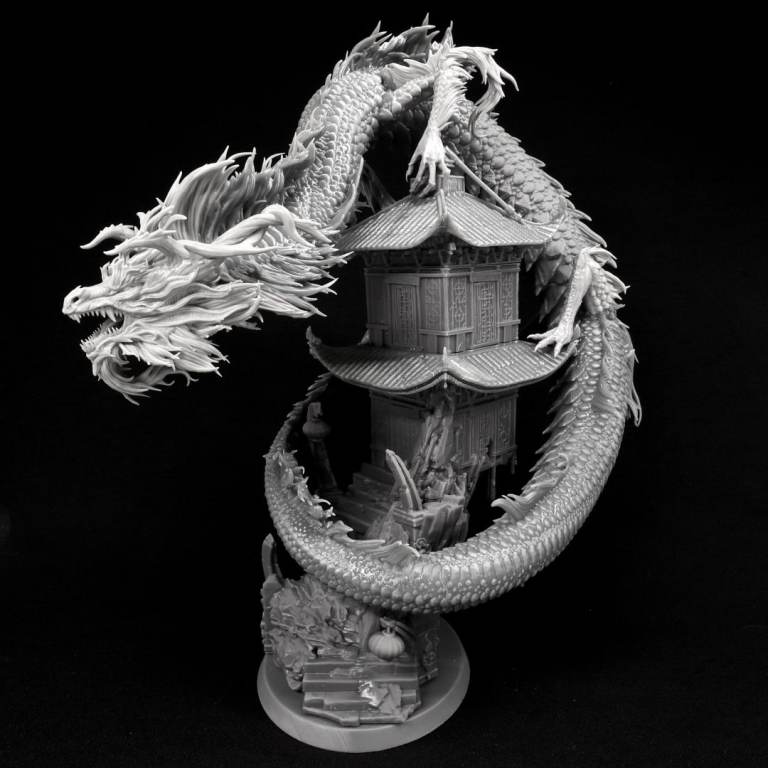 Azure dragon stl files for 3d printing - 3D PRINT MAKER CLUB