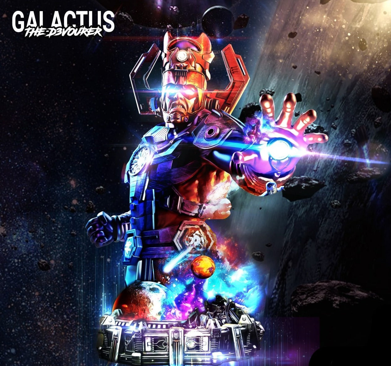 Galactus bust 3d printing stl files - 3D PRINT MAKER CLUB