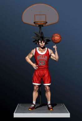 Goku basketball stl files for 3d printing model - 3D PRINT MAKER CLUB