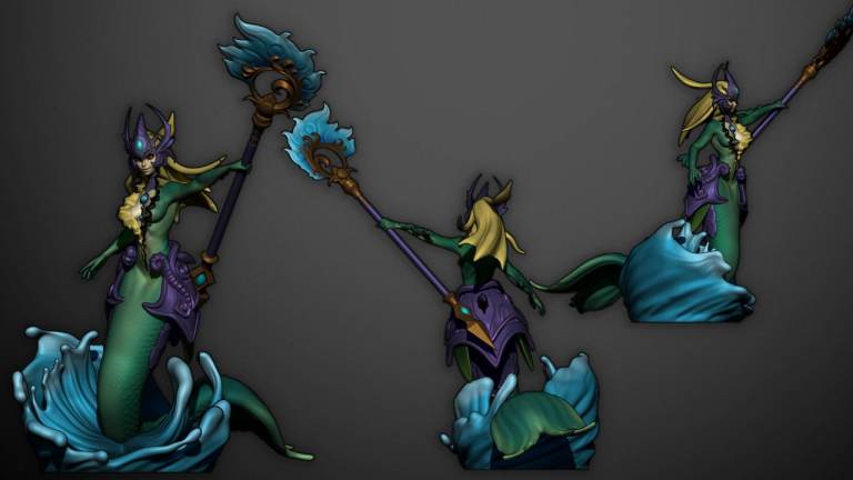 Nami mermaid 3d printing stl files - 3D PRINT MAKER CLUB