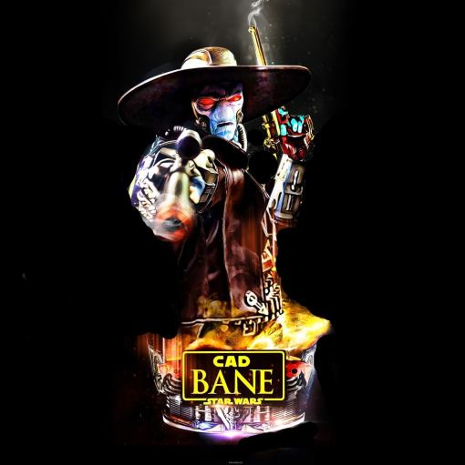 Cad bane bust stl files for 3d printing models