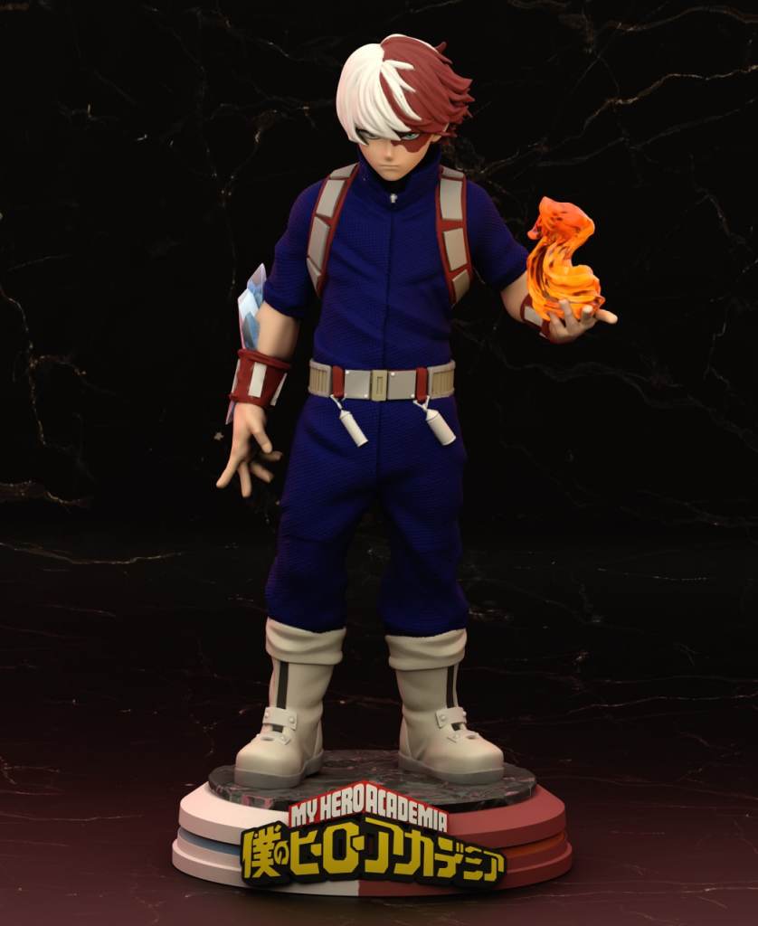 Todoroki stl files for 3d printing models - 3D PRINT MAKER CLUB