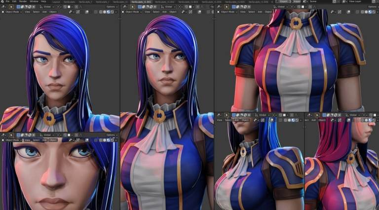 Caitlyn League of legends 3d printing stl files - 3D PRINT MAKER CLUB