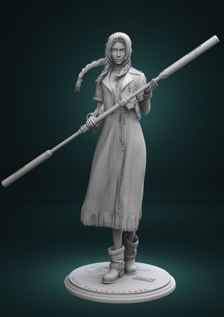 Aerith 3D Printing stl files - 3D PRINT MAKER CLUB