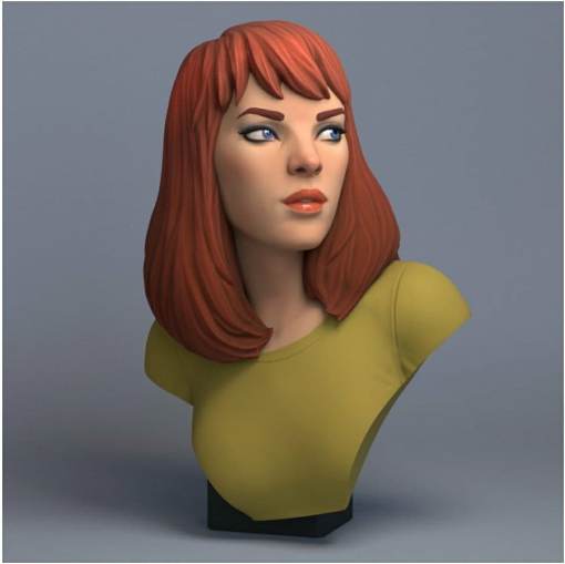 Mary Jane bust 3d printing stl files - 3D PRINT MAKER CLUB