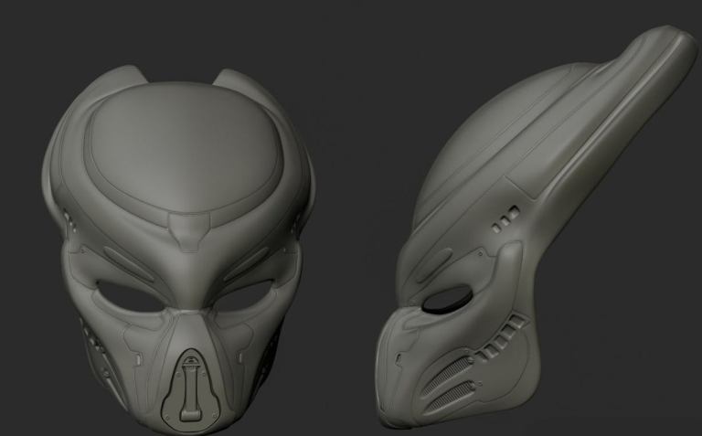 Fugitive Predator Helmet 3D Printing stl files - 3dprintmakerclub