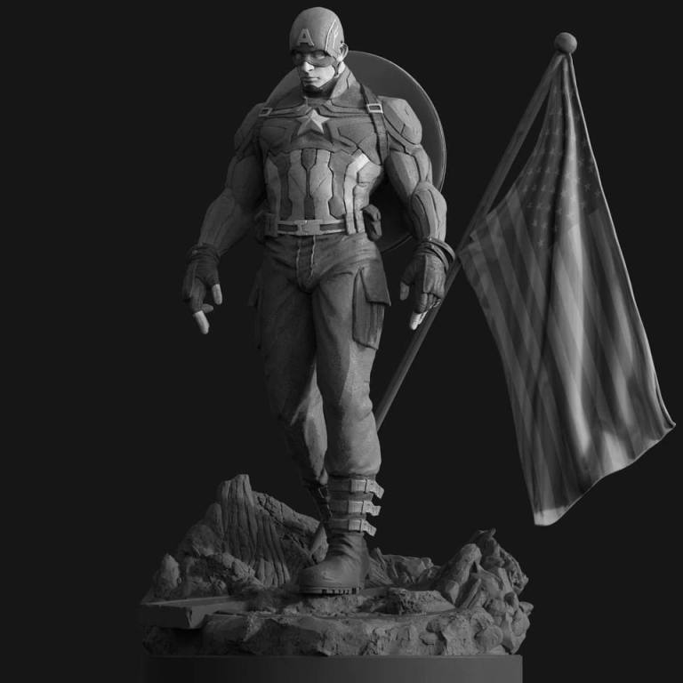Captain america 3d print stl models - 3D PRINT MAKER CLUB