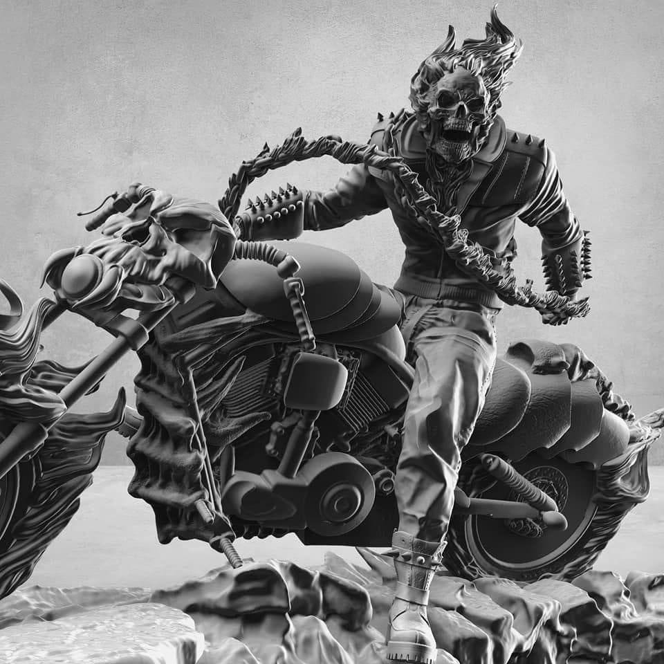 ghost rider 3d printing stl files - 3D PRINT MAKER CLUB