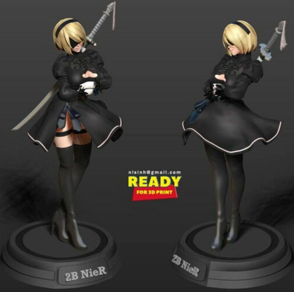 Nier automata 2b stl files 3d printing - 3D PRINT MAKER CLUB