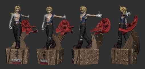 Edward full metal alchemist 3d printing stl files - 3D PRINT MAKER CLUB