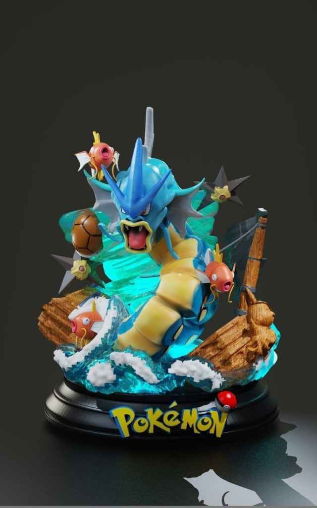 Gyarados pokemon 3d printing stl files - 3D PRINT MAKER CLUB
