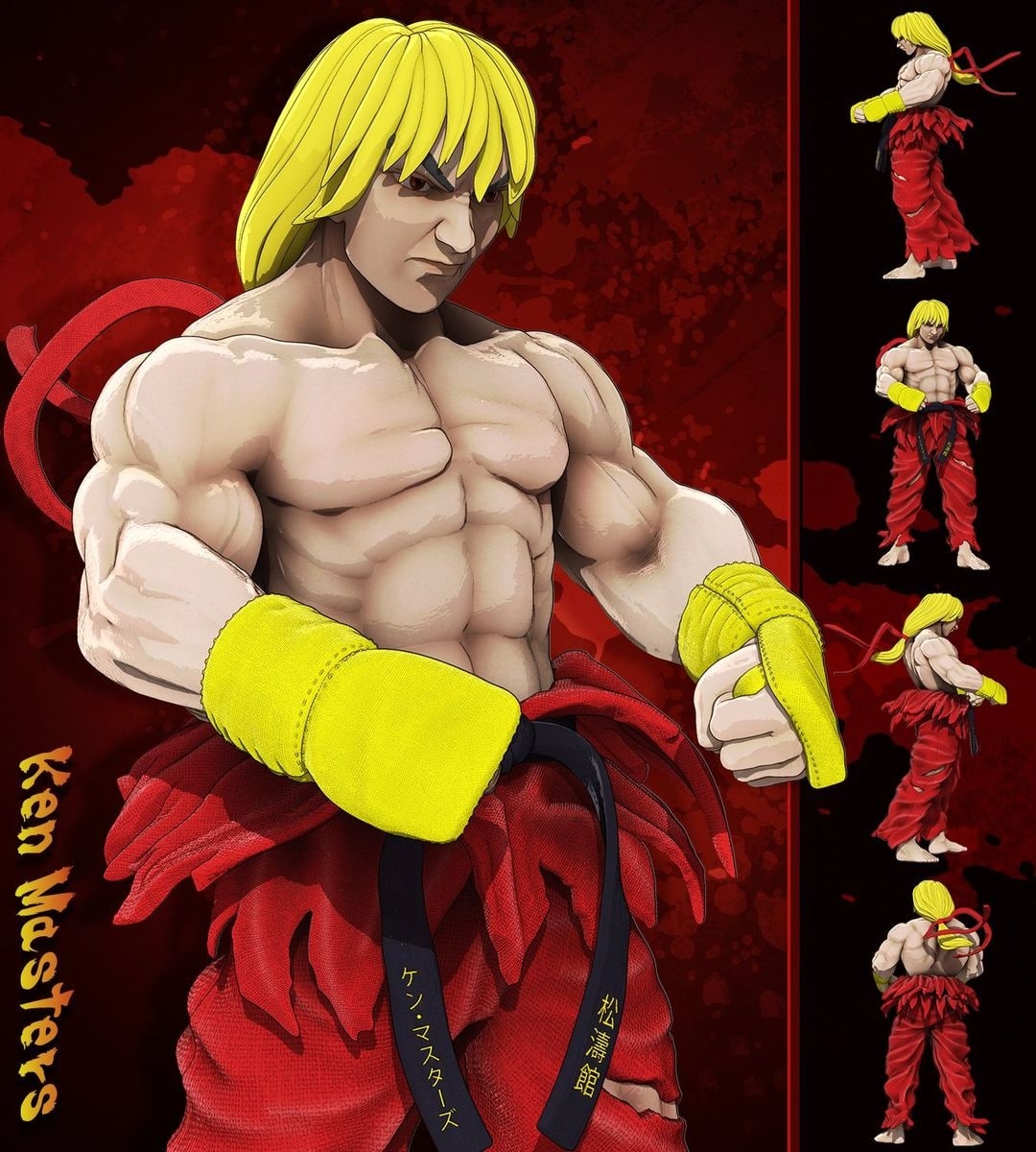 Ken Masters 3D Printing stl files - 3D PRINT MAKER CLUB
