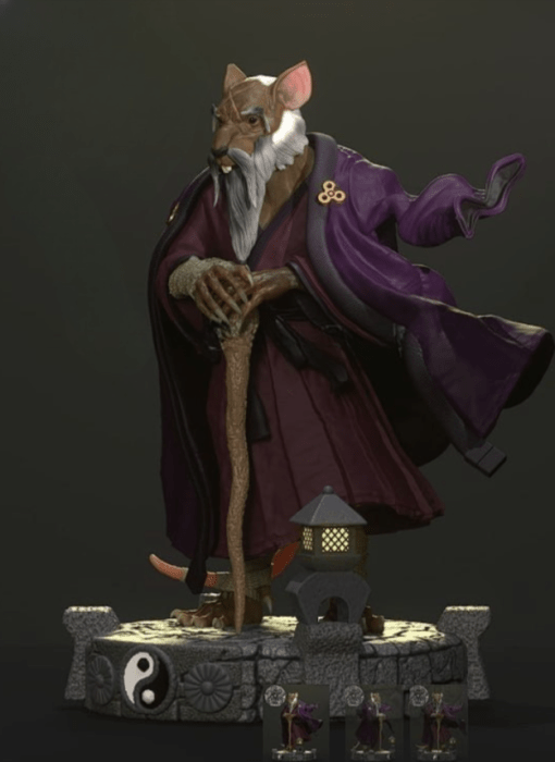 Splinter TMNT STL files for 3d printing model - 3D PRINT MAKER CLUB