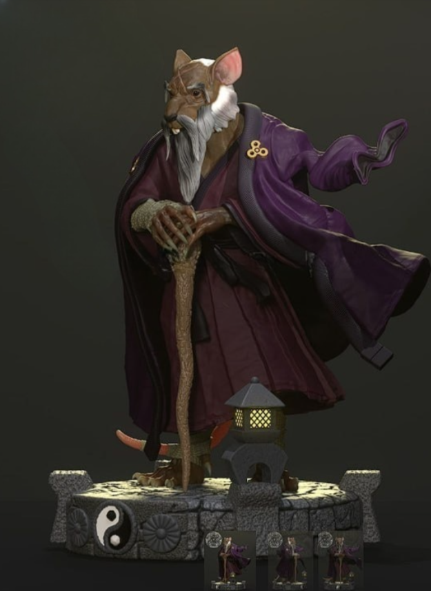 Splinter TMNT STL files for 3d printing model - 3D PRINT MAKER CLUB