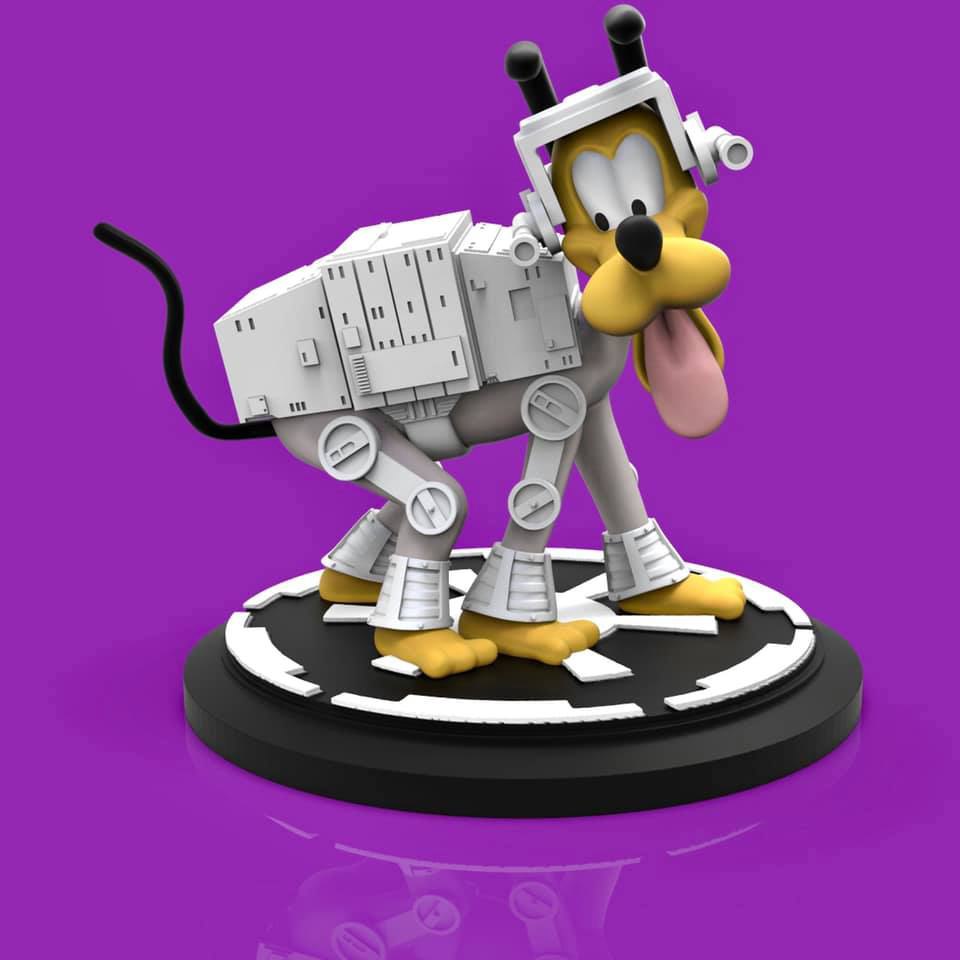 Pluto AT-AT 3d printing stl files - 3D PRINT MAKER CLUB