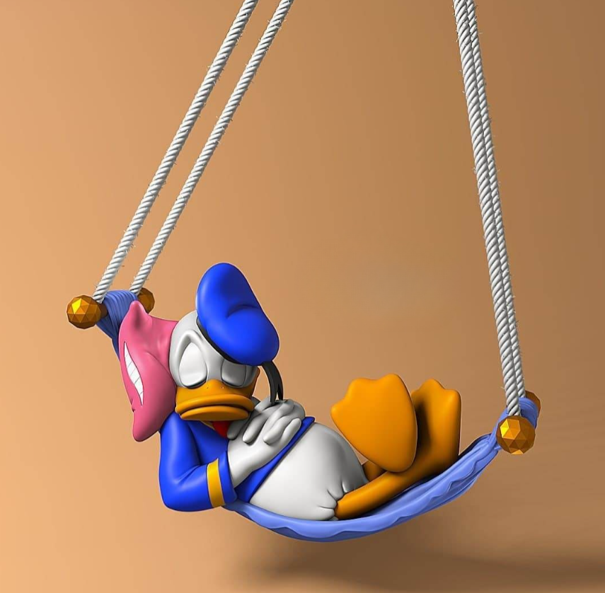 Sleeping donald duck 3d print stl files - 3D PRINT MAKER CLUB