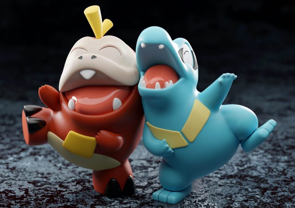 Fuecoco & totodile 3d print stl files - 3D PRINT MAKER CLUB