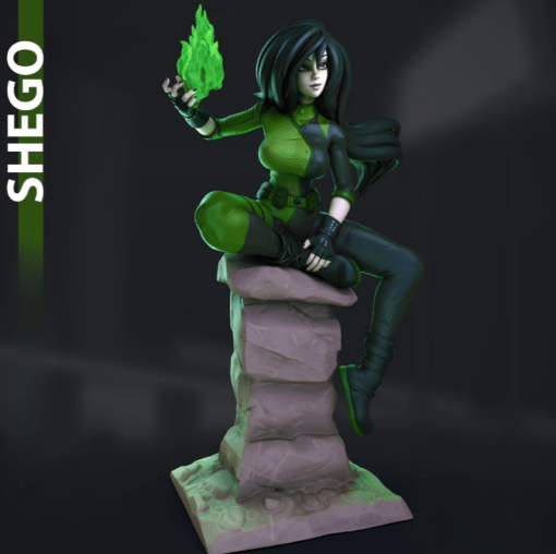 Shego kim possible 3d print stl files - 3D PRINT MAKER CLUB