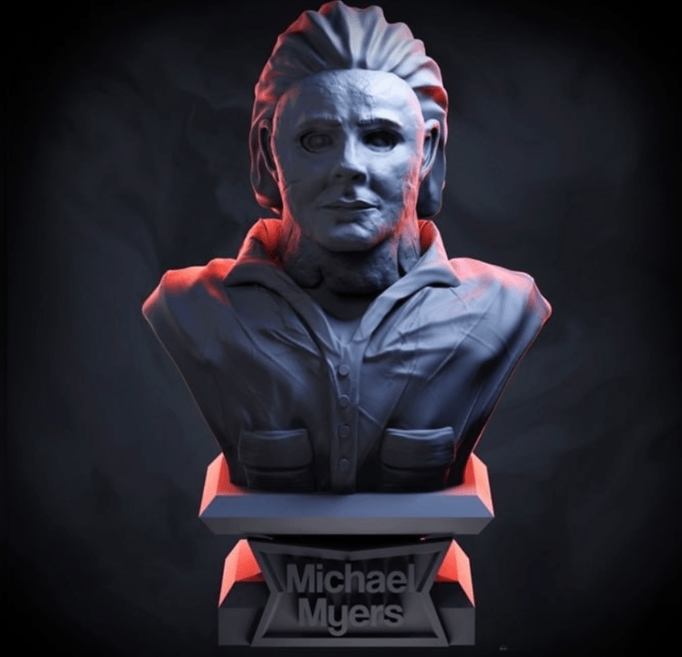 Michael myers bust 3d print stl files - 3D PRINT MAKER CLUB