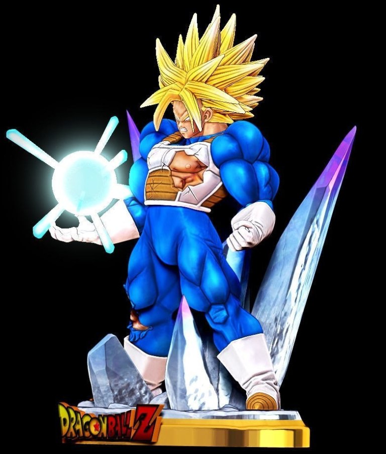 Trunks super saiyan 3d print stl files - 3D PRINT MAKER CLUB
